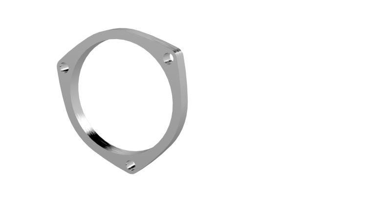 QTP 4in Weld-On QTEC 3 Bolt Flange – FunctionWerks