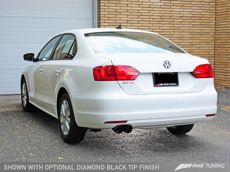 AWE Tuning MK6 Jetta TDI Touring Edition Exhaust - Diamond Black Tips ...