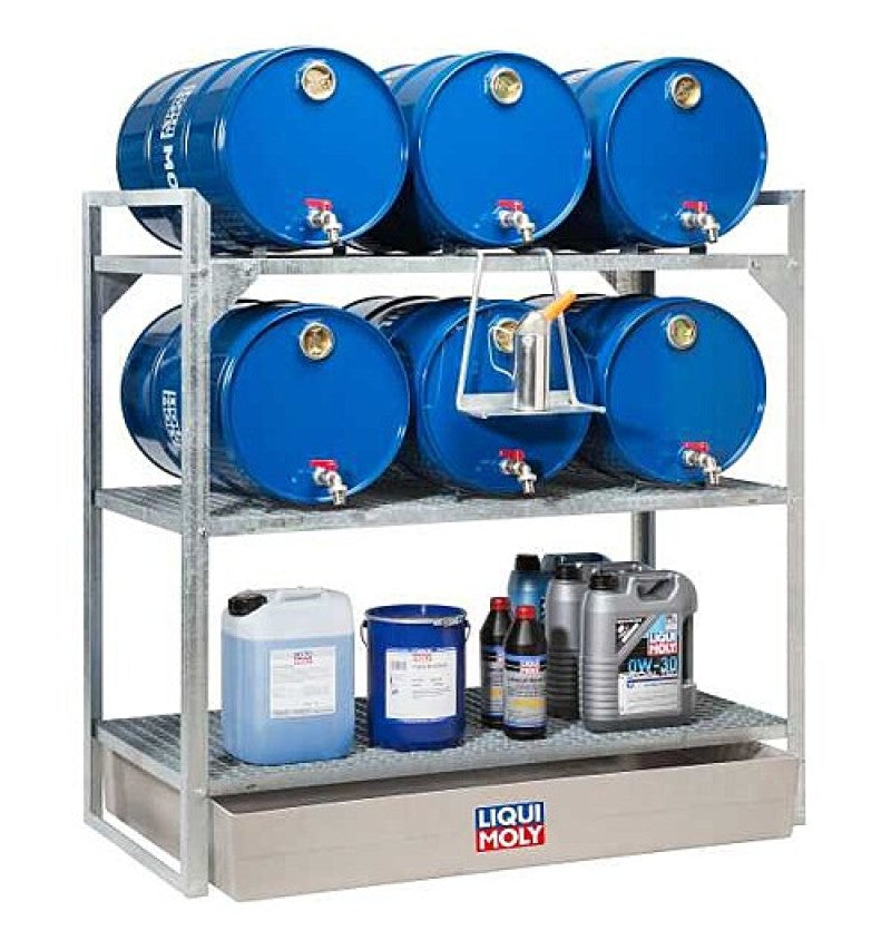 LIQUI MOLY Drum Rack With Oil Drip Pan – FunctionWerks