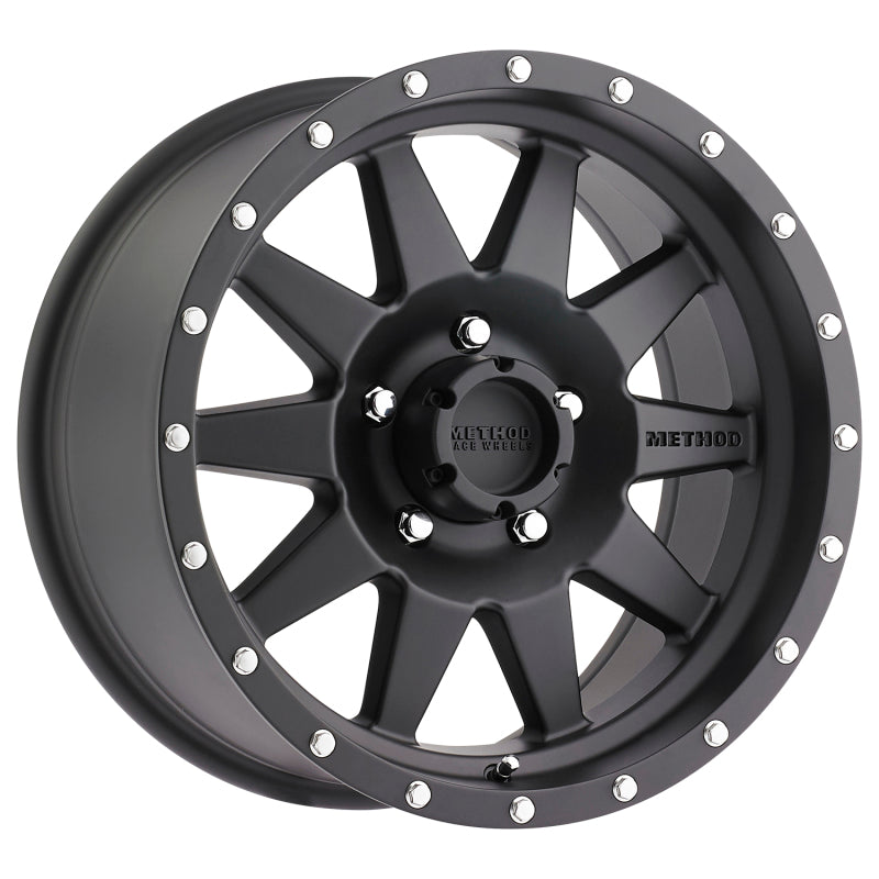 Method MR301 The Standard 18x9 -12mm Offset 5x5 94mm CB Matte Black Wh ...