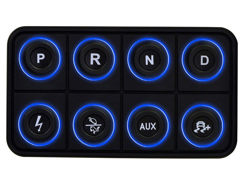 AEM EV 8 Button Keypad CAN Based Programmable Backlighting – FunctionWerks