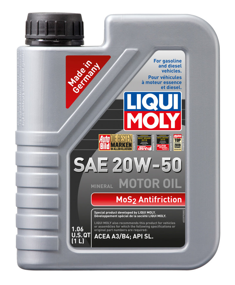LIQUI MOLY 1L MoS2 Anti-Friction Motor Oil 20W50 – FunctionWerks