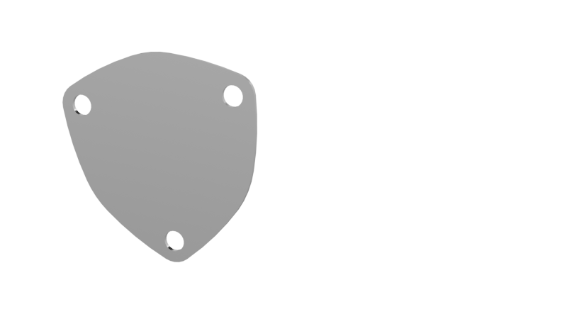 QTP 3in Bolt-On QTEC 3 Bolt Cover Plate – FunctionWerks